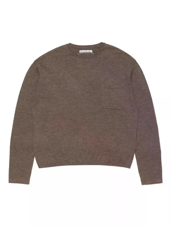 Acne Studios Long-sleeve Sweater With Chest Pocket