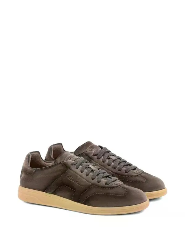 Santoni Suede Sneakers