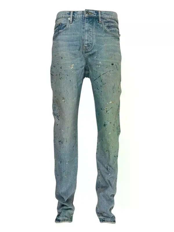 PURPLE BRAND Paint-splatter Jeans - Blue