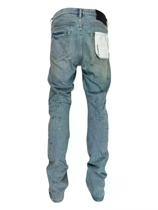 PURPLE BRAND Paint-splatter Jeans - Blue
