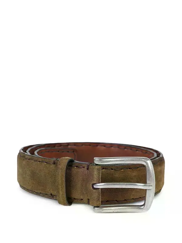 REPTILE'S HOUSE Suede Leather Belt - Green