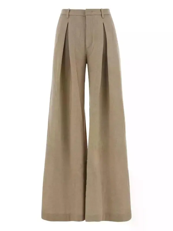 Andamane Pleated Wool Trousers