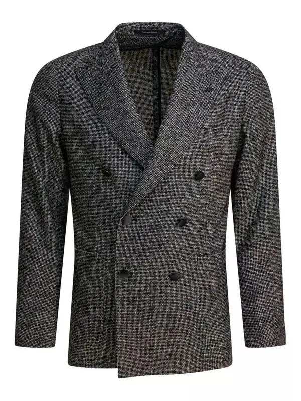 Tagliatore Double-breasted Textured Jacket
