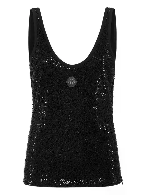 Philipp Plein Mix Strass Tank Top