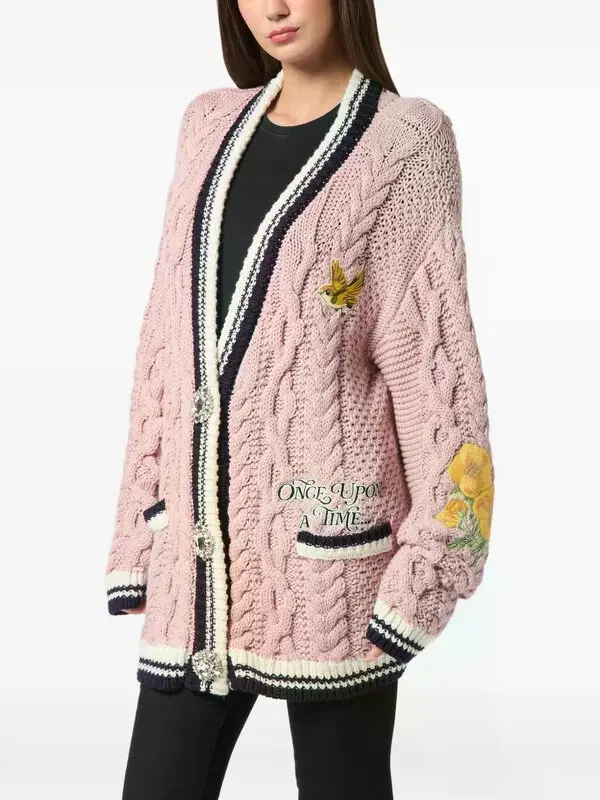 Philipp Plein Cable-knit Cardigan