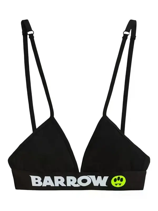 BARROW Logo-band Triangle Bra - Black