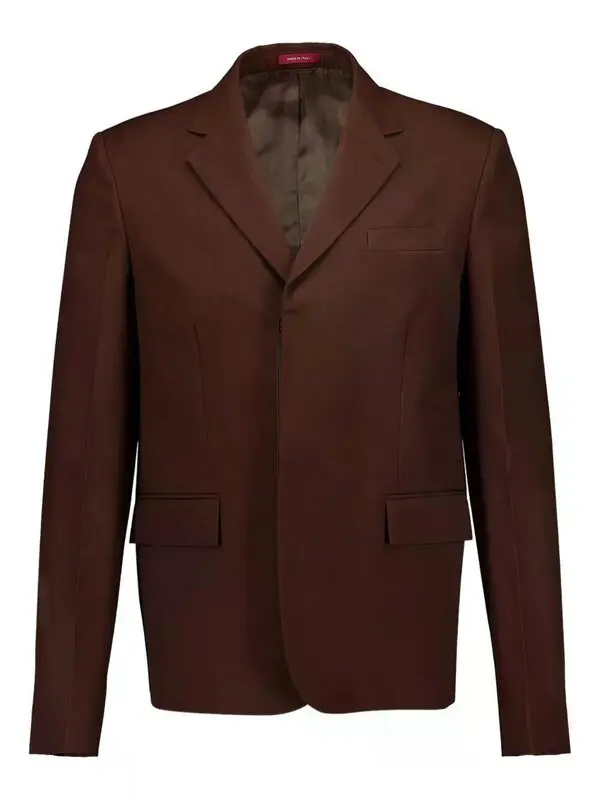 Gucci Embossed Sleeve Wool Blazer