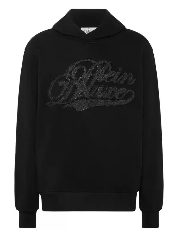Philipp Plein Crystal-embellished Hoodie - Black