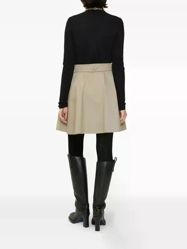 Burberry Belted Double-breasted Skirt