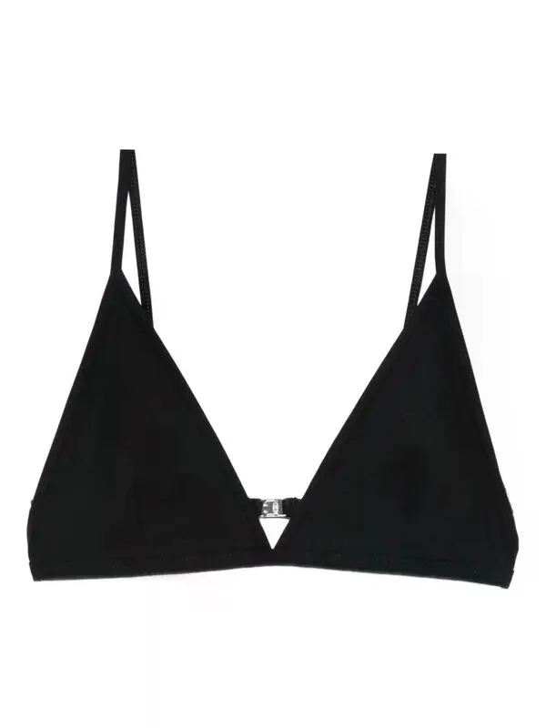 TOTEME Triangle Clasp Bikini Top - Black