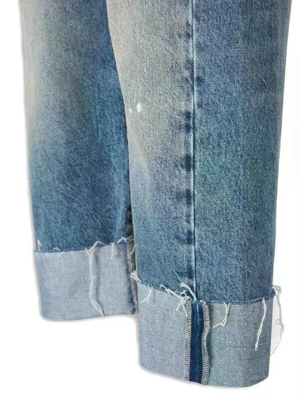 R13 Crossover Frayed Jeans