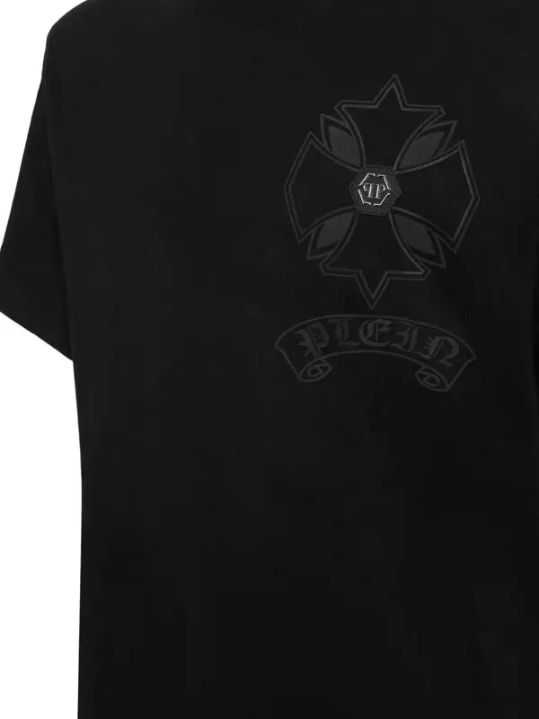 Philipp Plein Graphic-printed Crew~-neck T-shirt - Black