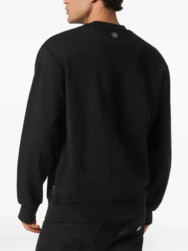 Philipp Plein Fox-print Crew Neck Sweatshirt