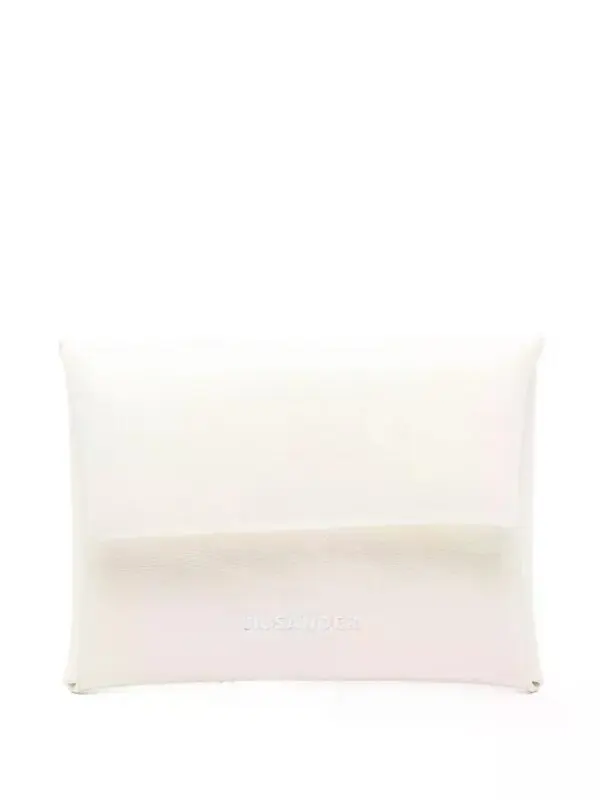 JIL SANDER Folded Leather Wallet - White