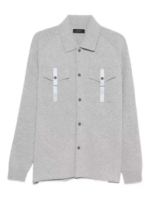 Sease Ribbed-sleeve Shirt Jacket