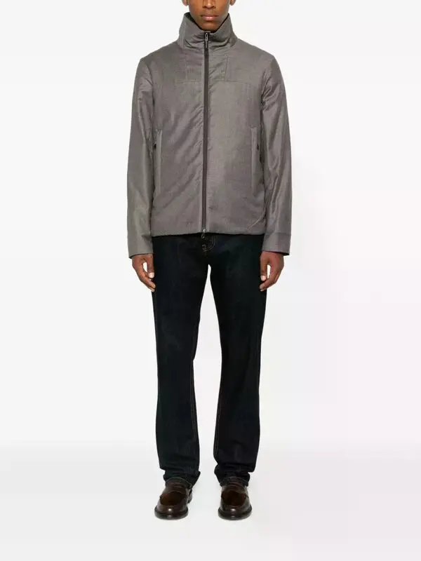 Sease Zip-front Panelled Jacket