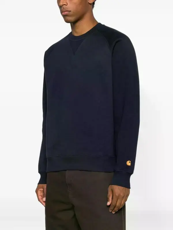 Carhartt Work In Progress Cotton-blend Long-sleeve Sweatshirt - Blue