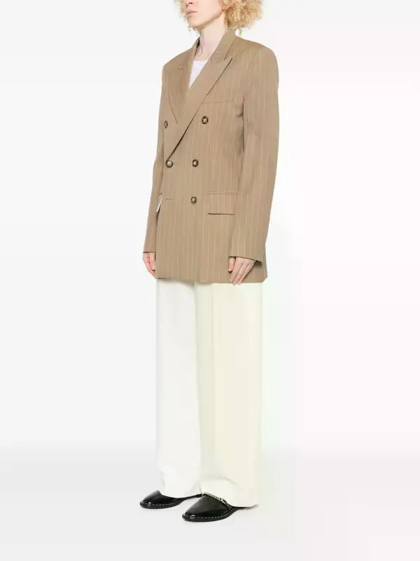 Victoria Beckham Pinstripe Double-breasted Blazer