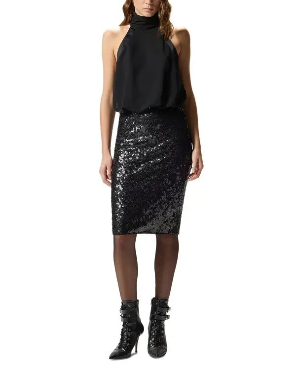 Pinko Pappacieca Sequin Skirt