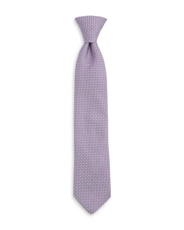 BOSS Classic Spiral Grid Neck Tie - Light Pastel Purple
