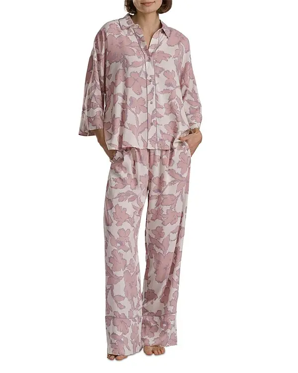 Splendid Celestial Print Pajama Pant Set - Chalk Outline Floral