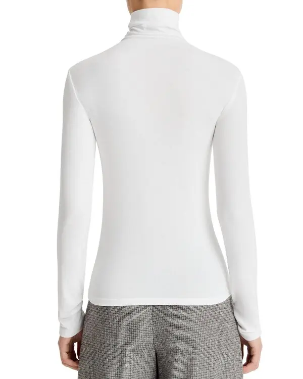 Vince Essential Long Sleeved Turtleneck Top - Off White