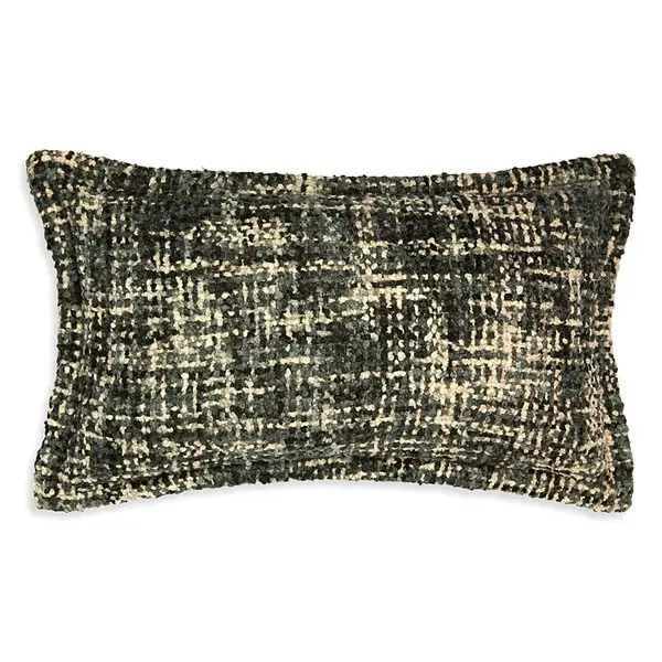 HUDSON PARK COLLECTION Textured Tweed Decorative Pillow, 12 X 22 Exclusive - Green