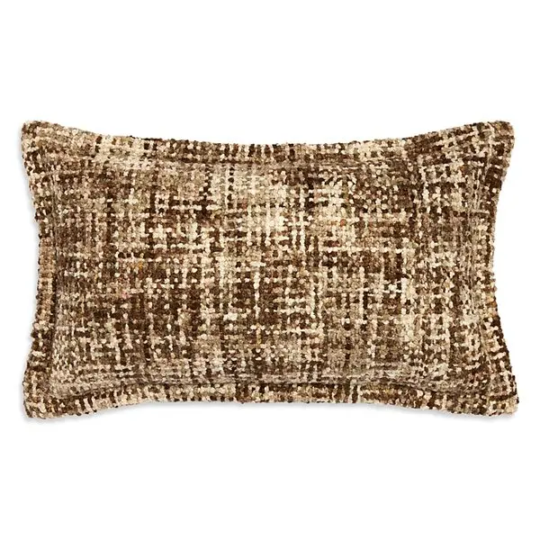 HUDSON PARK COLLECTION Textured Tweed Decorative Pillow, 12 X 22 Exclusive - Truffle Brown