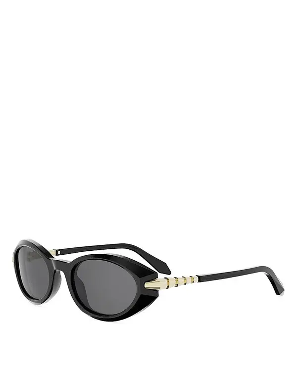 BVLGARI Serpenti Viper Oval Sunglasses - Black/smoke