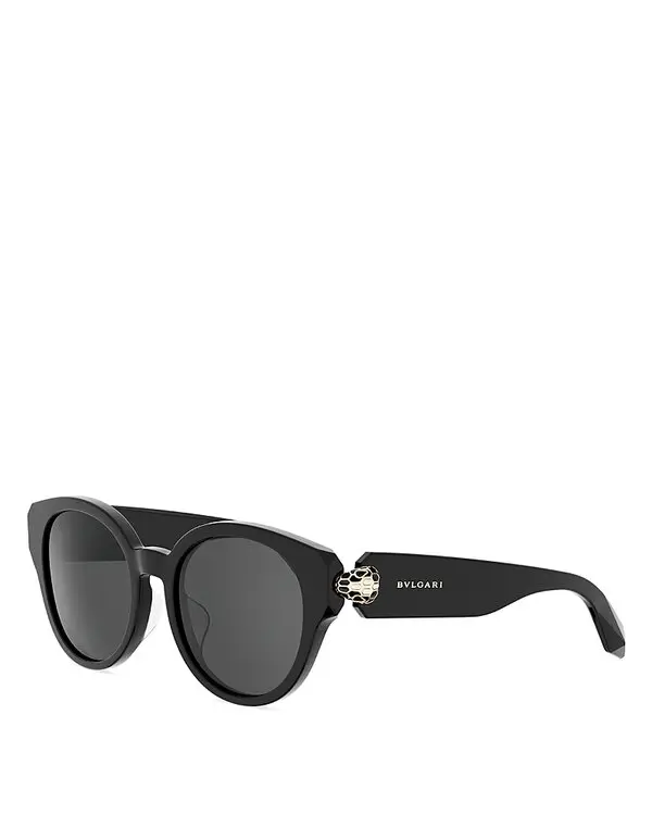 BVLGARI Serpenti Forever Pantos Sunglasses, 54mm - Black/smoke