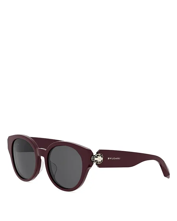 BVLGARI Serpenti Forever Pantos Sunglasses, 54mm - Solid Burgundy/solid Smoke