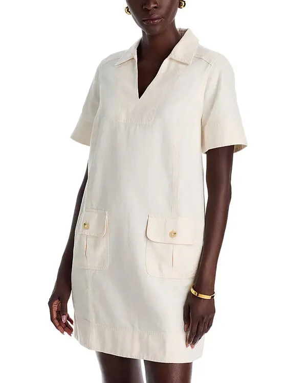 Tommy Bahama Utility Twill Shirt Dress In Coconut - 40% Off | Editorialist