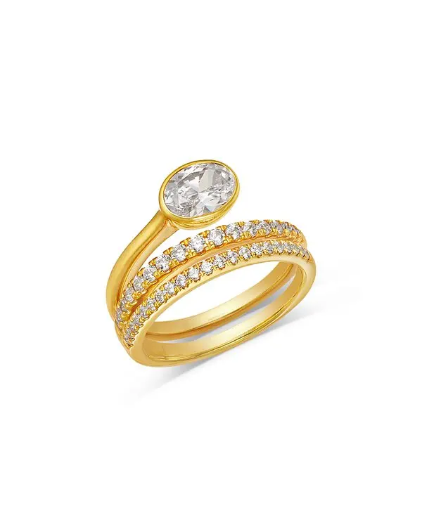 Bloomingdale'S 14k Yellow Lab Grown Diamond Bypass Ring 2.0 Tcw - Gold