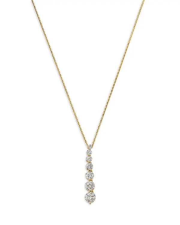 Bloomingdale'S Certified Lab Grown Diamond 14k Yellow Pendant Necklace 2.0 Tcw - Gold