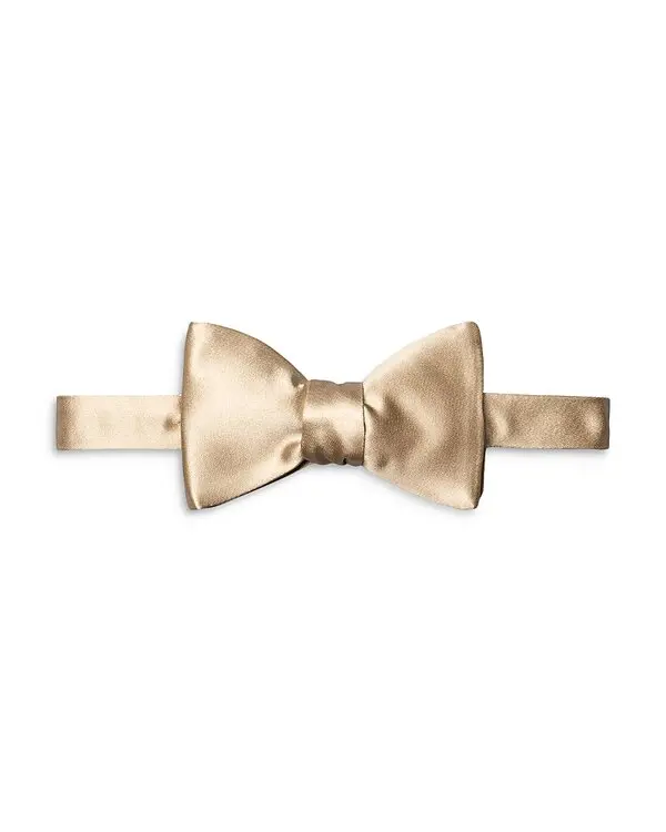 Eton Satin Silk Bow Tie - Light Beige
