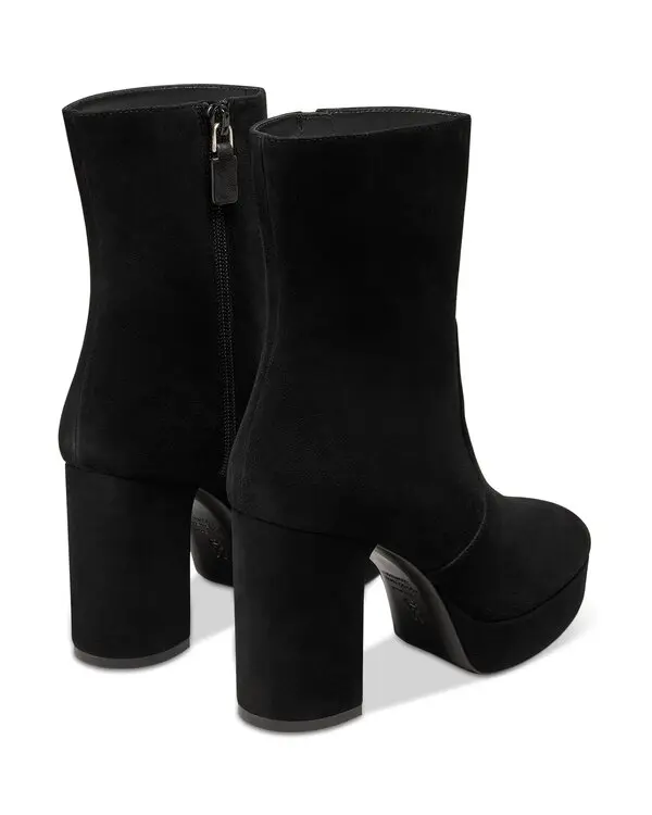STUART WEITZMAN Dayna Platform Booties - Black