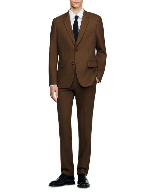 Sandro Heather Legacy Wool Blend Suit Jacket