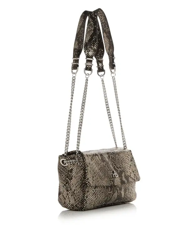 Rag & Bone Chelsea Python Embossed Leather Shoulder Bag