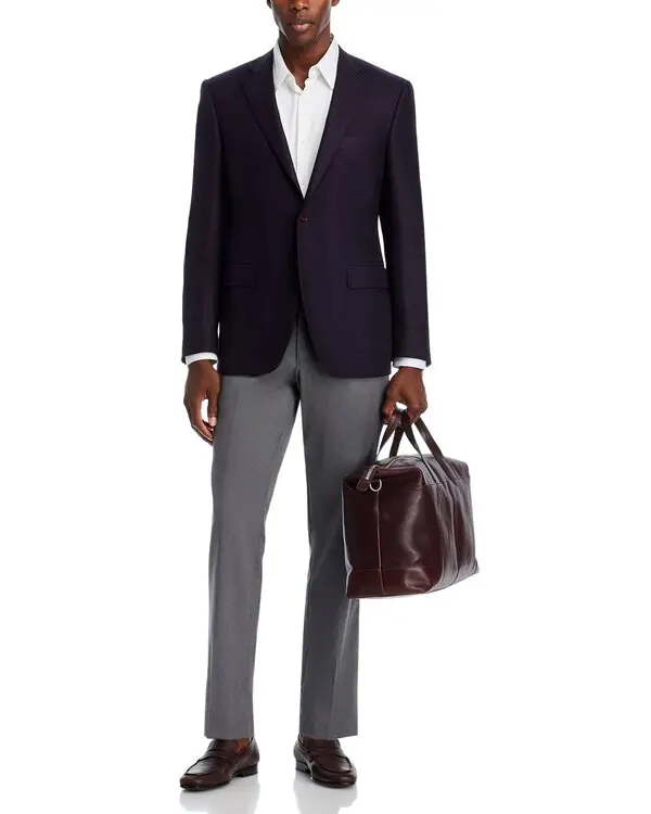 Canali Siena Melange Textured Sport Coat Regular Fit