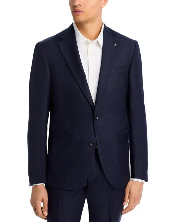 JACK VICTOR Esprit Regular Fit Woven Textured Suit - Navy
