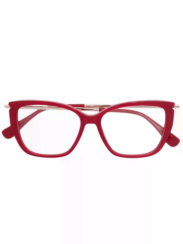 Max Mara Square-frame Glasses - Red