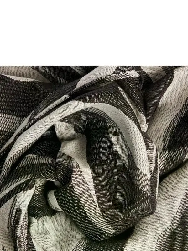 LANCEL Zebra Mania Wool Scarf