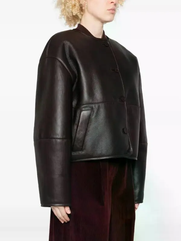 Soeur Buttoned Leather Jacket