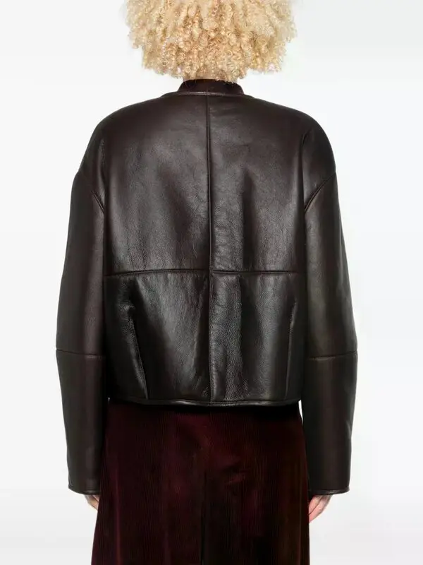 Soeur Buttoned Leather Jacket
