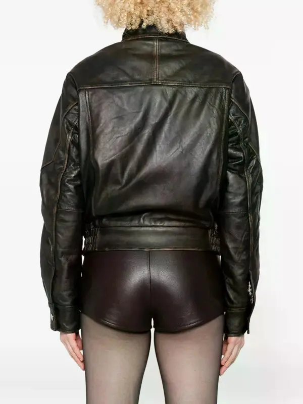 BLUGIRL Asymmetrical Leather Jacket