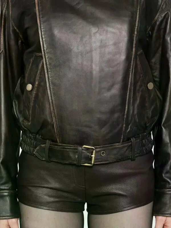 BLUGIRL Asymmetrical Leather Jacket