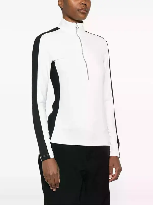 Fusalp Negam Side-stripe Zip-neck Ski Top