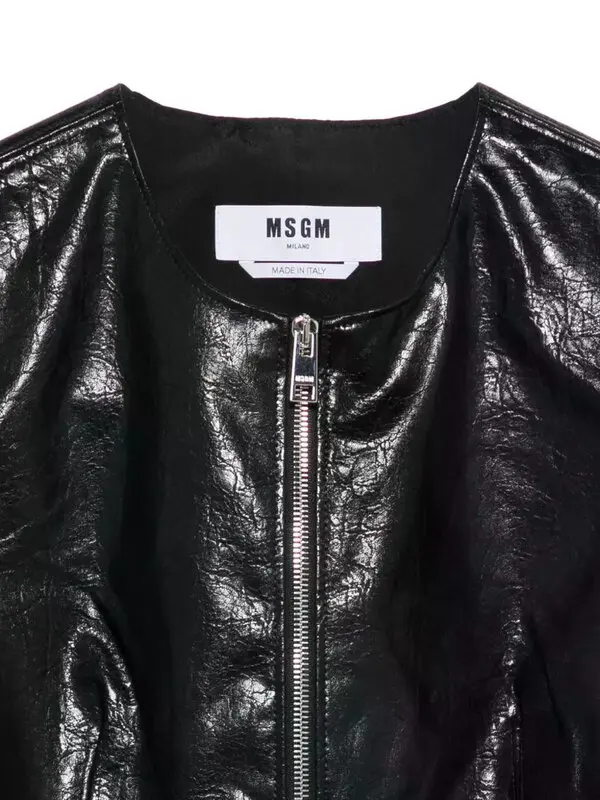 MSGM Zip-front Sleeveless Top