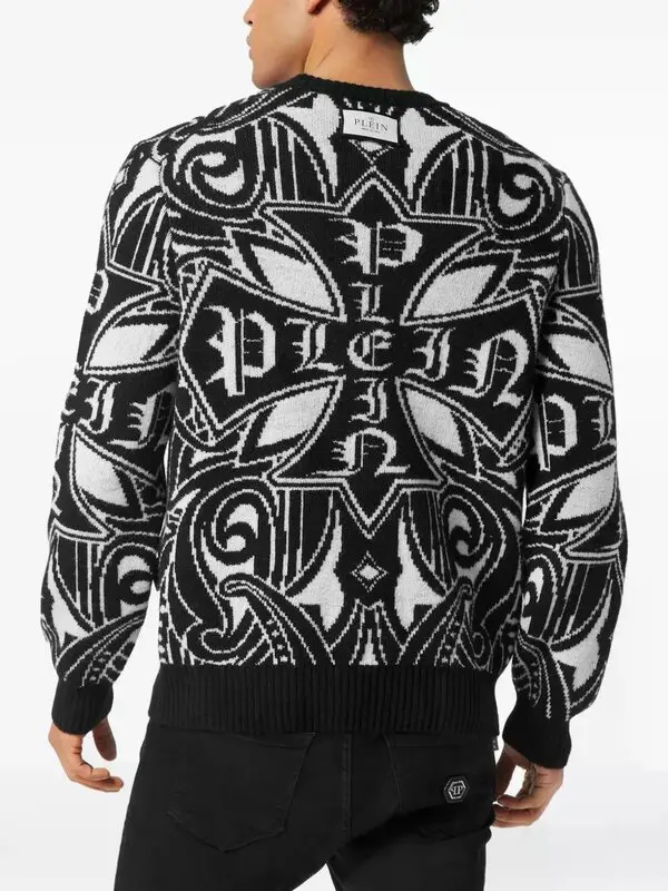 Philipp Plein Lambswool Pullover Sweater
