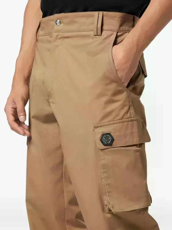 Philipp Plein Cargo Pocket Trousers - Neutrals